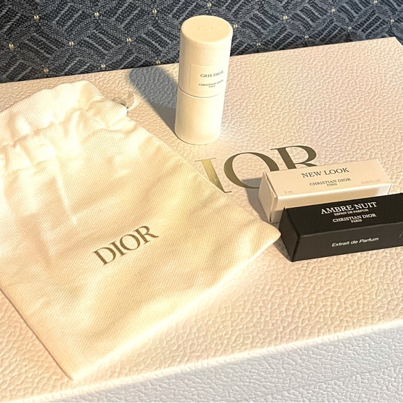 Dior | Accessories | Dior Christian Dior Mini Fragrance Trio Wpouchgris ...